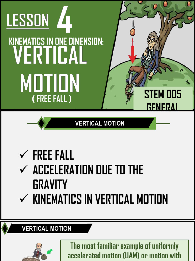 LESSON-4-VERTICAL-MOTION | PDF | Acceleration | Weight