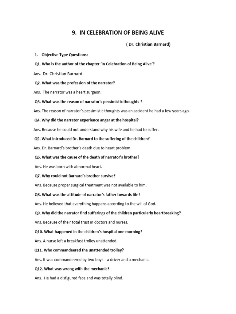 R 9. in Celebration of Being Alive | PDF