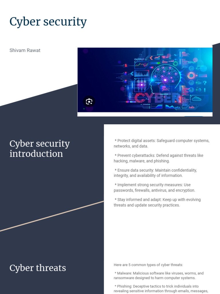 Cyber security | PDF | Computer Security | Security