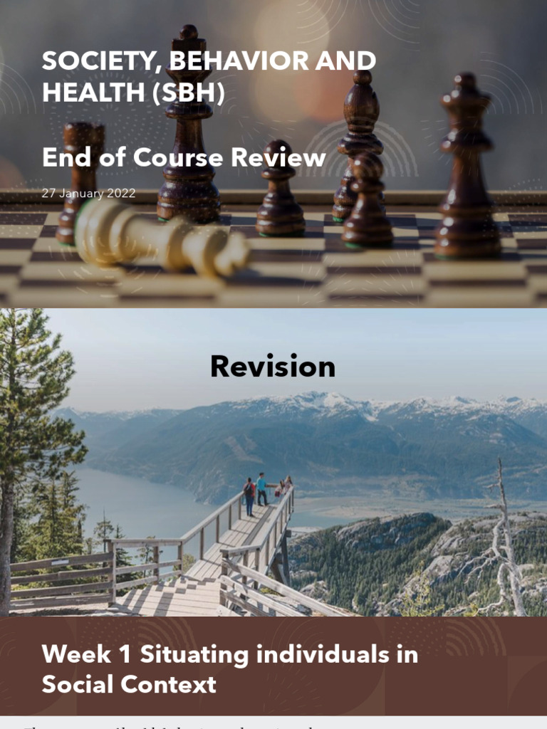 Health and Society Course Review | PDF | Institution | Gender
