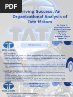 Tata Motors Organizational Structure Overview | PDF | Organizational ...