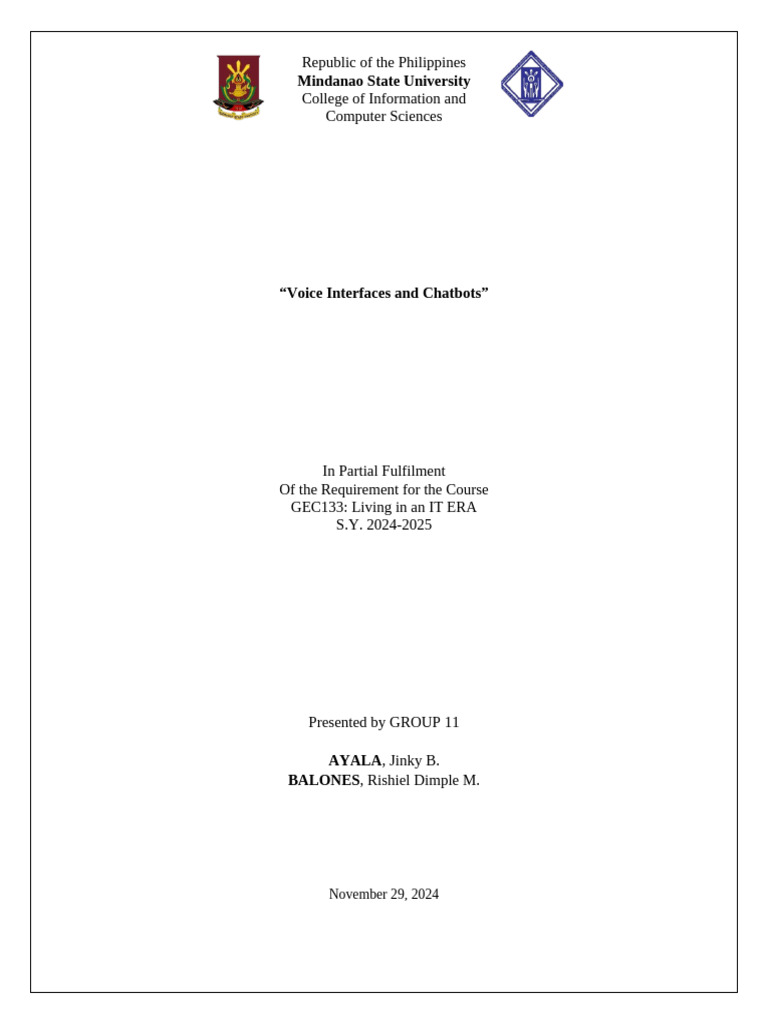 Voice Interfaces and Chatbots Overview | PDF | Siri | Artificial ...