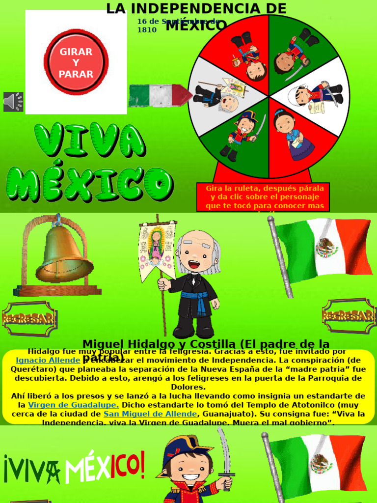 Ruleta Interactiva de La Independencia de Mexico | PDF | Colonización ...