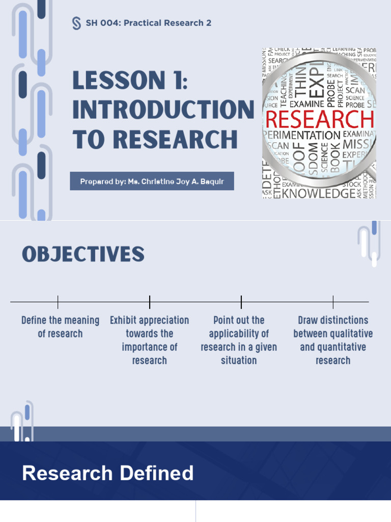 Week 2 - Introduction To Research Part 1 | PDF | Information | Data