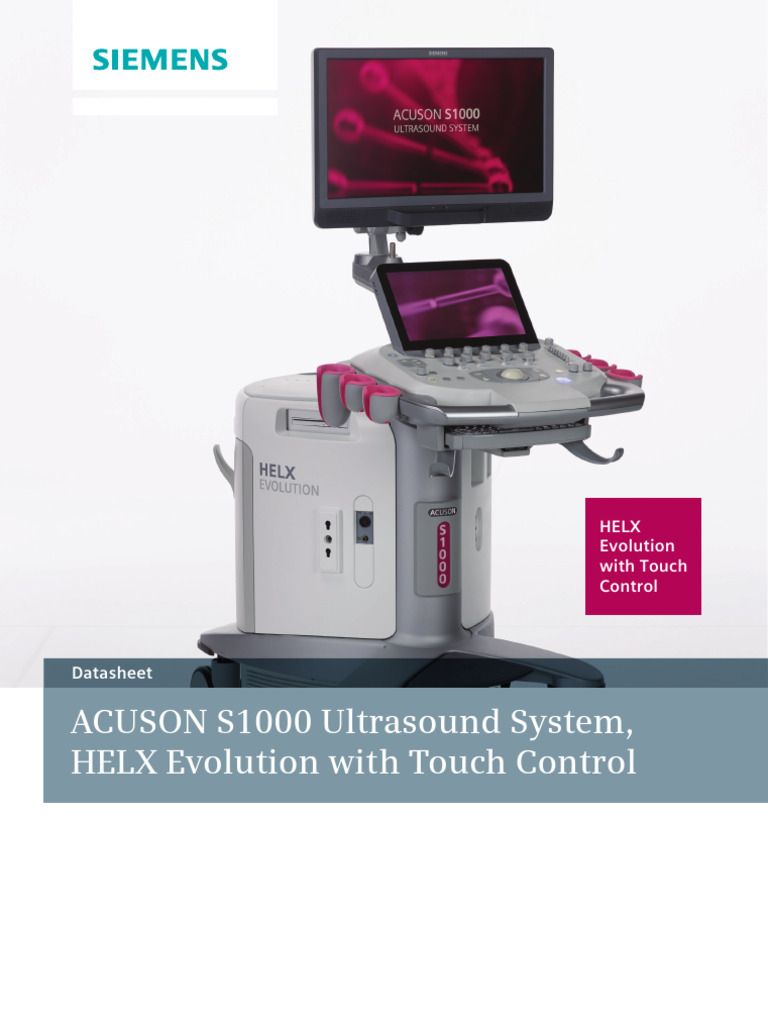ACUSON S1000 Ultrasound System Overview | PDF | Medical Ultrasound