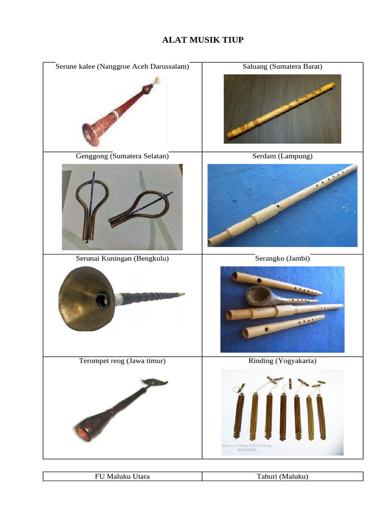Alat Musik Tiup | PDF