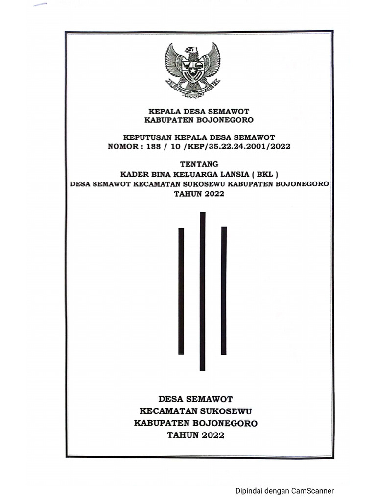 SK Kader Bina Keluarga Lansia | PDF