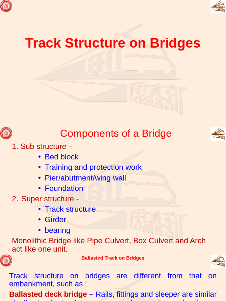 Bridge Track Structure Guidelines | PDF | Bridge | Rail Transport