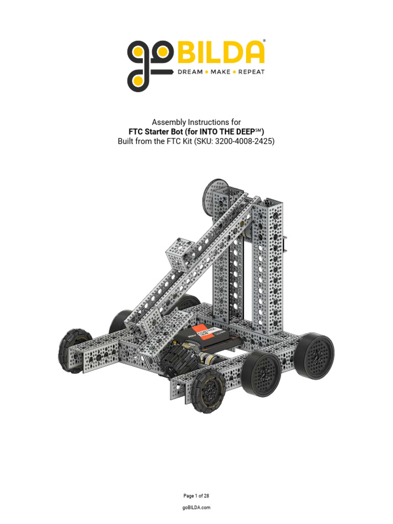 Starter Bot Assembly Instructions - Min | PDF | Gear | Axle