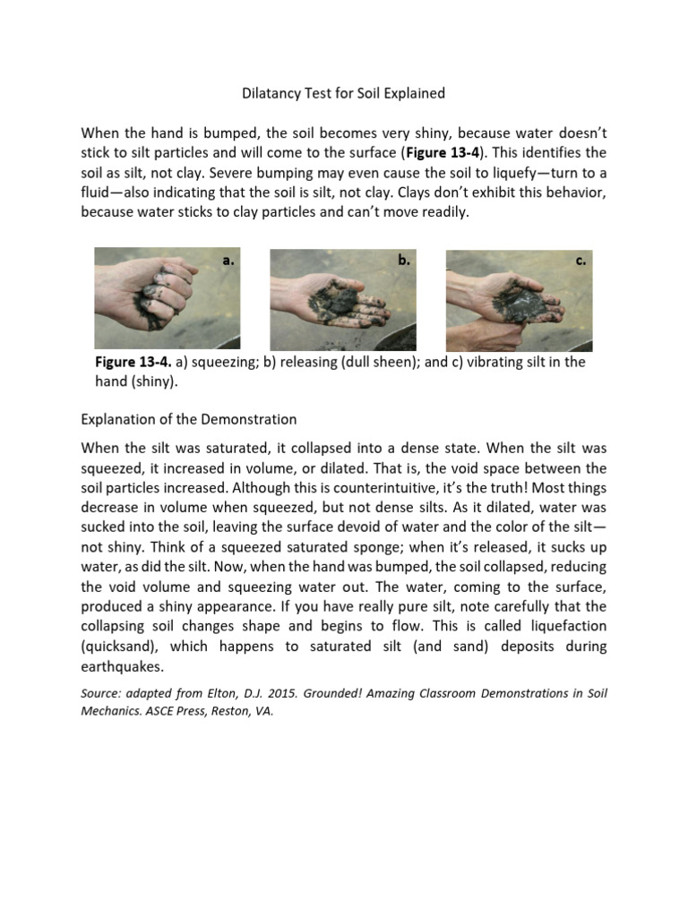 Understanding Soil Dilatancy Tests | PDF