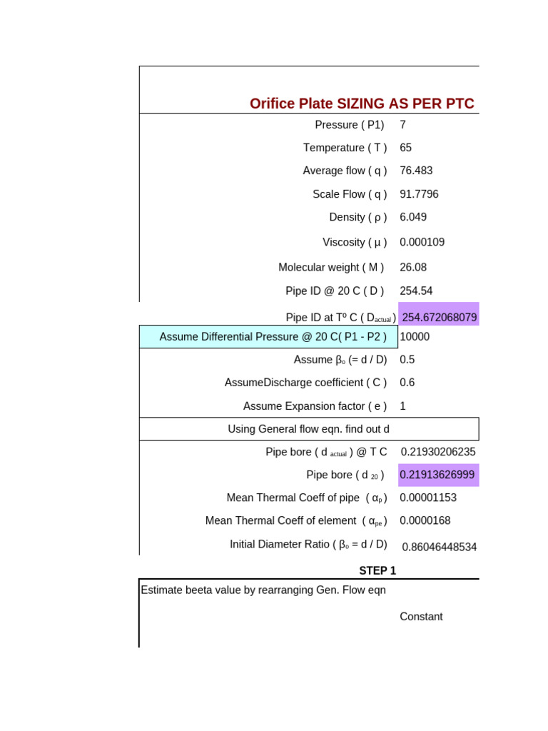 F N & Orifice Sizing As Per PTC 19.5 (LIQUID) | PDF | Reynolds Number | Viscosity