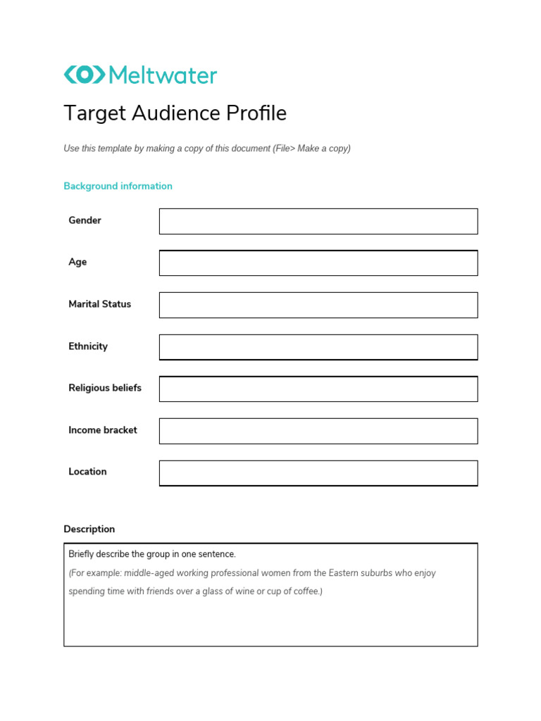 1. Target Audience Profile | PDF