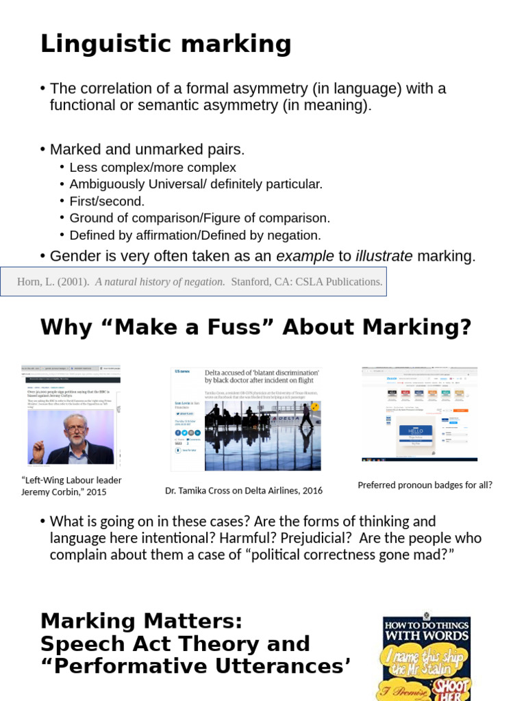 Week 5 - Linguistic Marking | PDF | Gender | Gender Studies