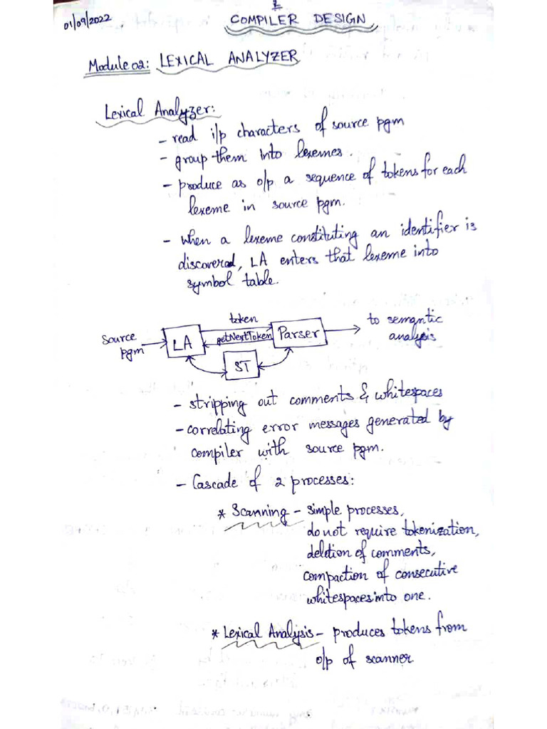 CD Module02 Lexical - Analyzer | PDF