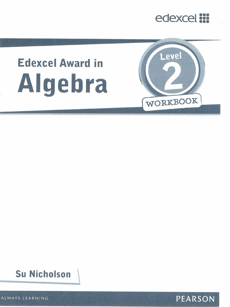 Algebra Level 2 Textbook | PDF