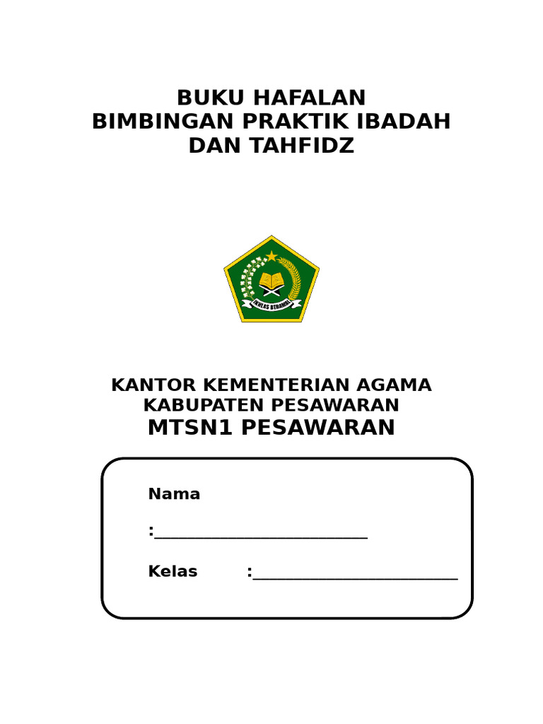 Buku Hafalan Fix | PDF