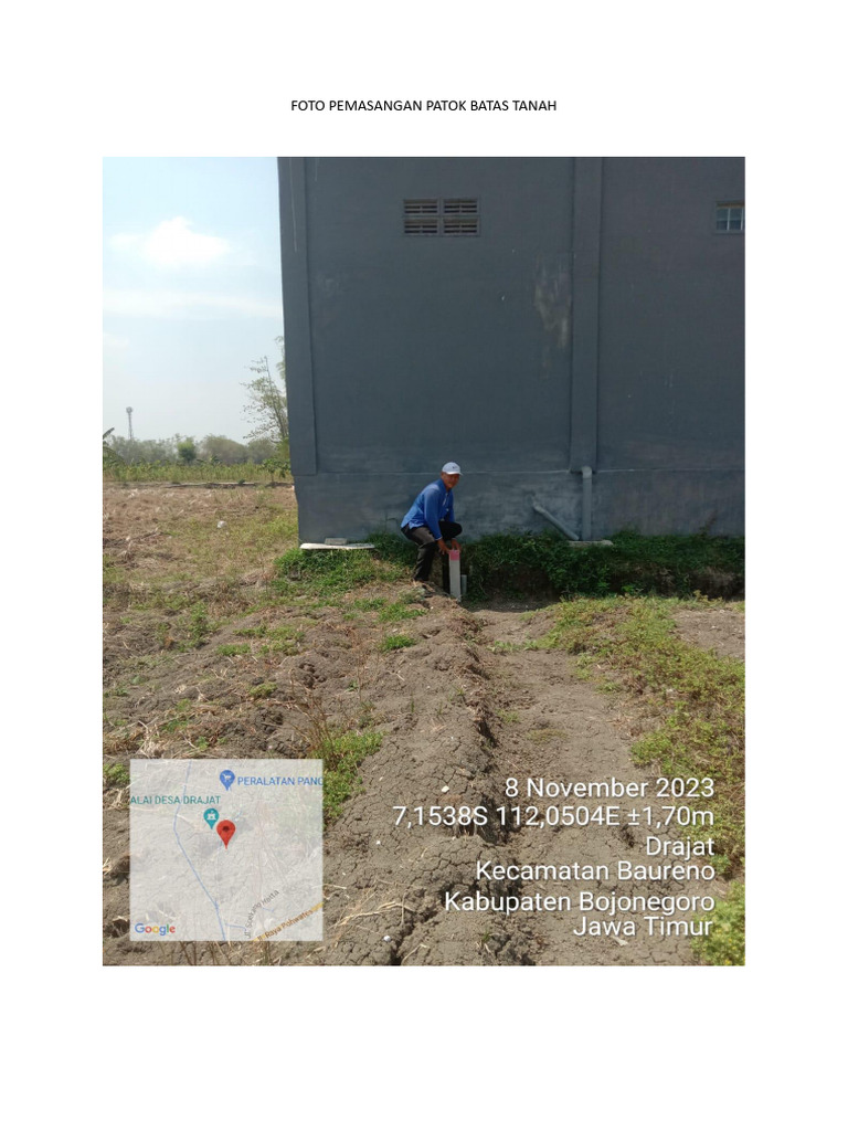 Foto Patok Batas Tanah | PDF