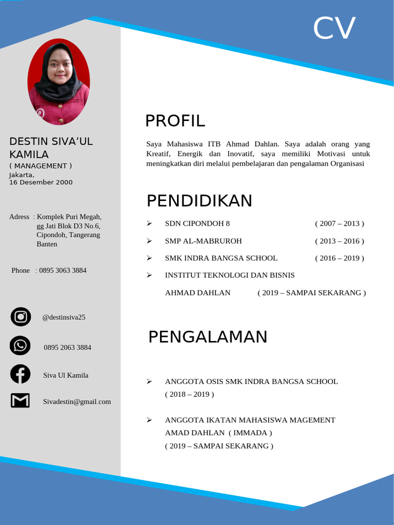 Profil Mahasiswa Kreatif ITB Ahmad Dahlan | PDF