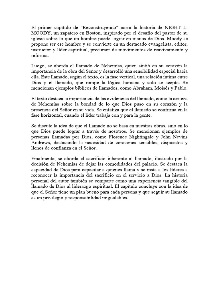 Reconstruyendo Capitulo 1 | PDF