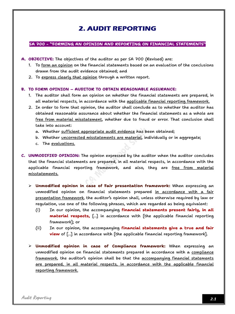 02 Audit Reporting | PDF