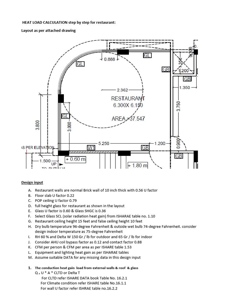 Heat Load Calculation Example Step by Step | PDF | Continuum Mechanics ...