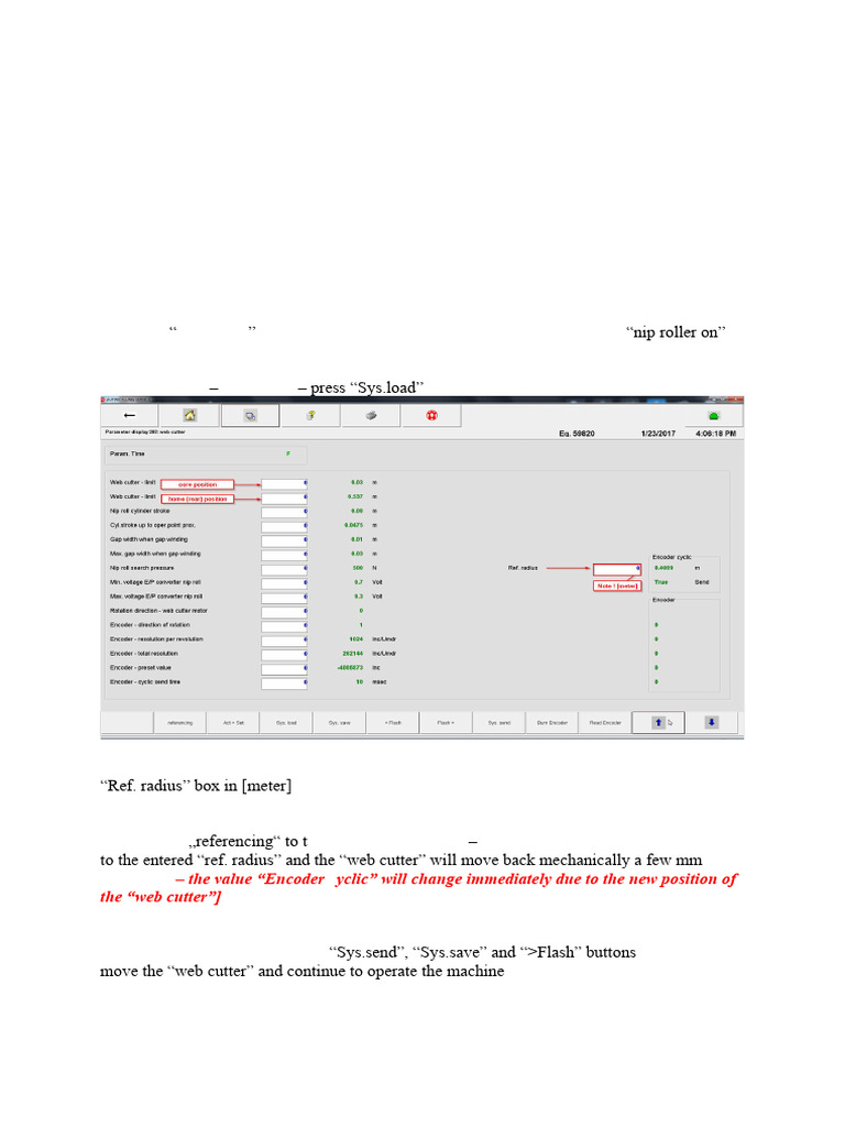 20221219_PI_W90 Referencing Procedure Web Cutter | PDF