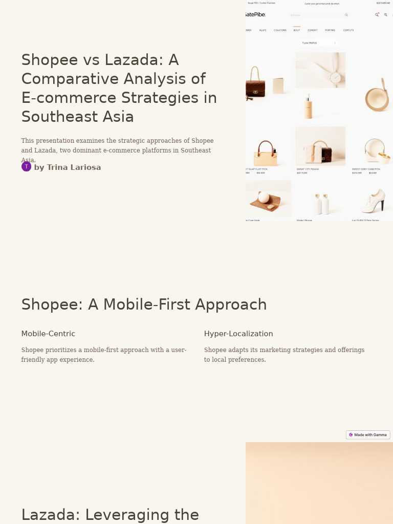 Shopee Vs Lazada A Comparative Analysis of E Commerce Strategies in ...