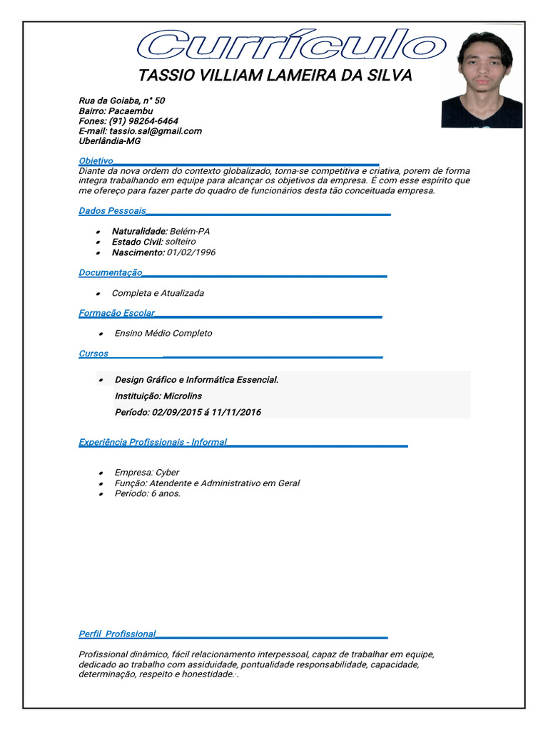 Tassio Silva CV | PDF