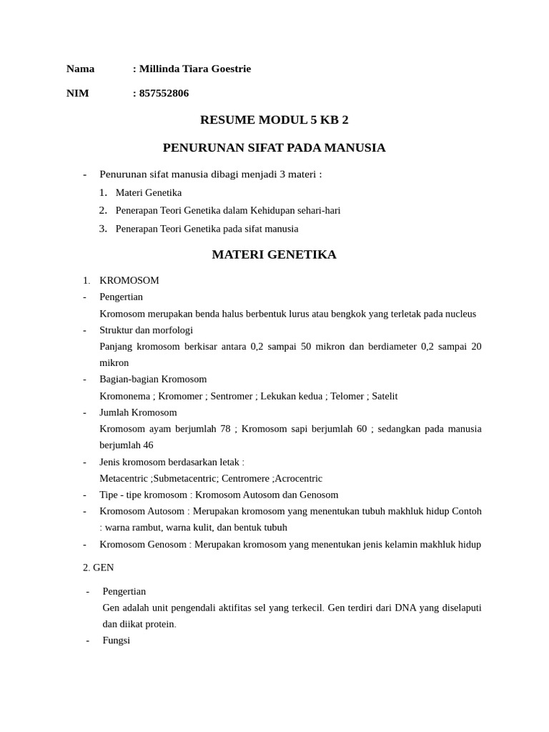 Resume Modul 5 KB 2 Millindatg - 857552806 | PDF