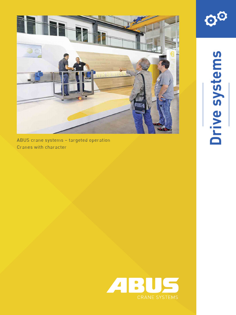 abus_drive_systems | PDF | Electric Motor | Crane (Machine)