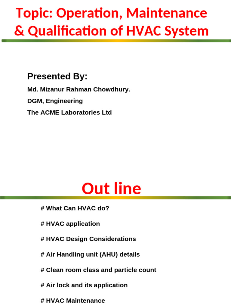 Training Module On HVAC | PDF | Tools