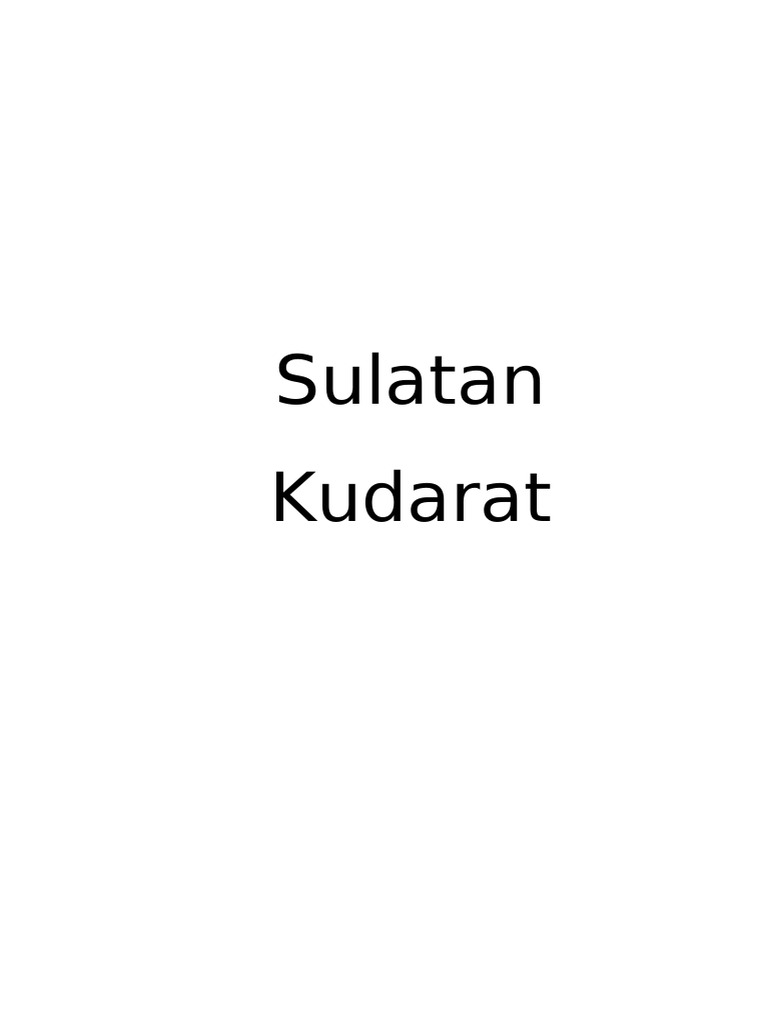 Sulatan Kudarat | PDF