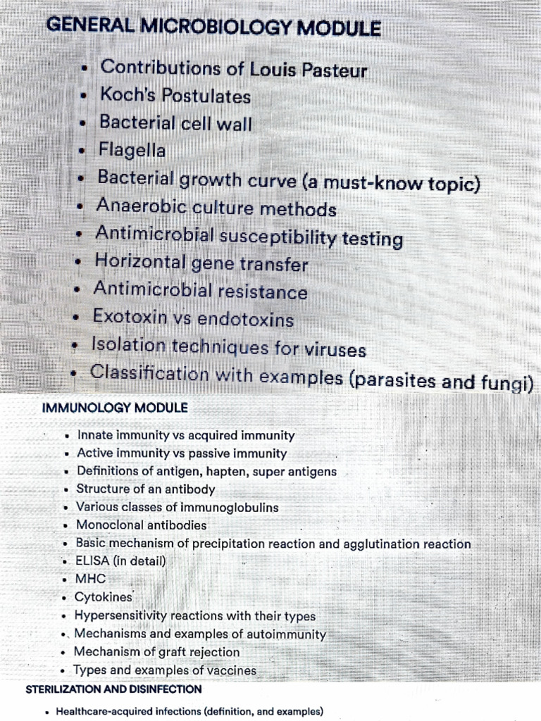 Microbiology IMPs | PDF