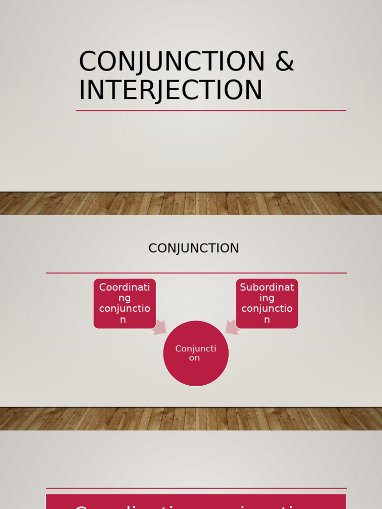 Conjunction & Interjection | PDF