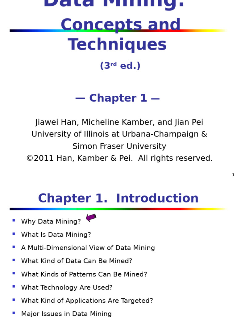 01Intro (2) | PDF | Data Mining | Data Warehouse