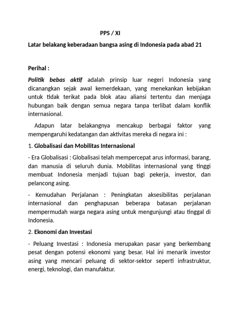 Materi Pps - Xi | PDF