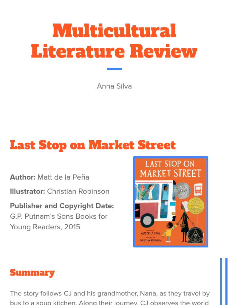 Multicultural Insights from Last Stop on Market Street | PDF