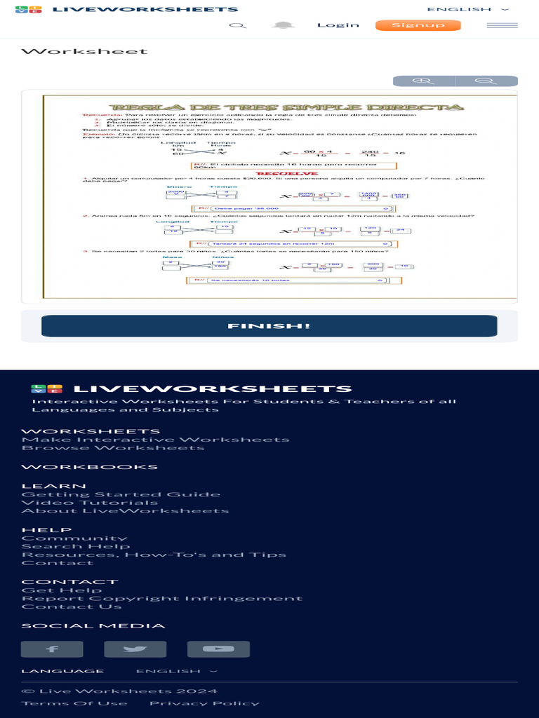 Worksheet Live Worksheets Comprimido | PDF