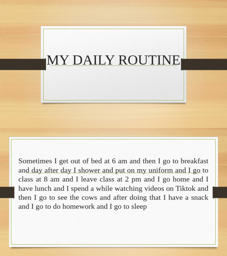 Daily Routines | PDF