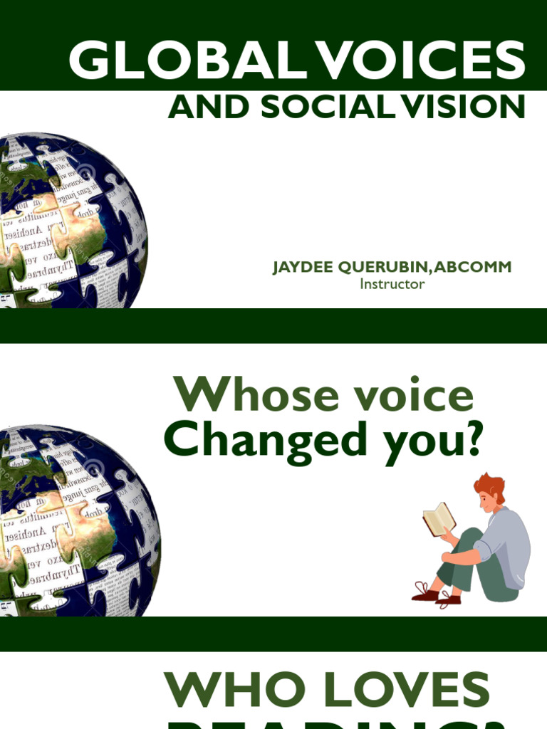 GSV Topic 1 Literature and Global Voices | PDF