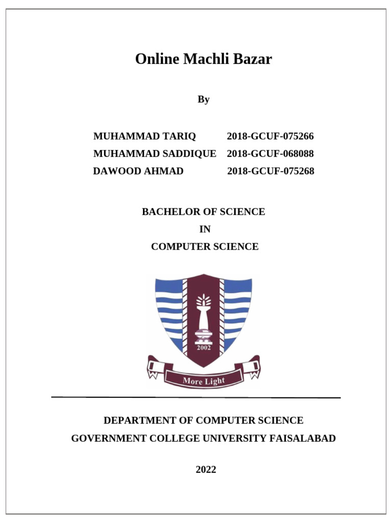 Online Machli Bazar Project Overview | PDF | Interface (Computing ...