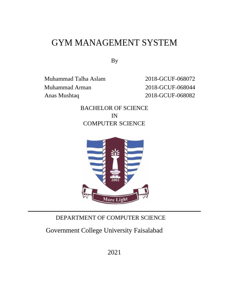GYM MANAGEMENT SYSTEM | PDF | Login | Microsoft Windows
