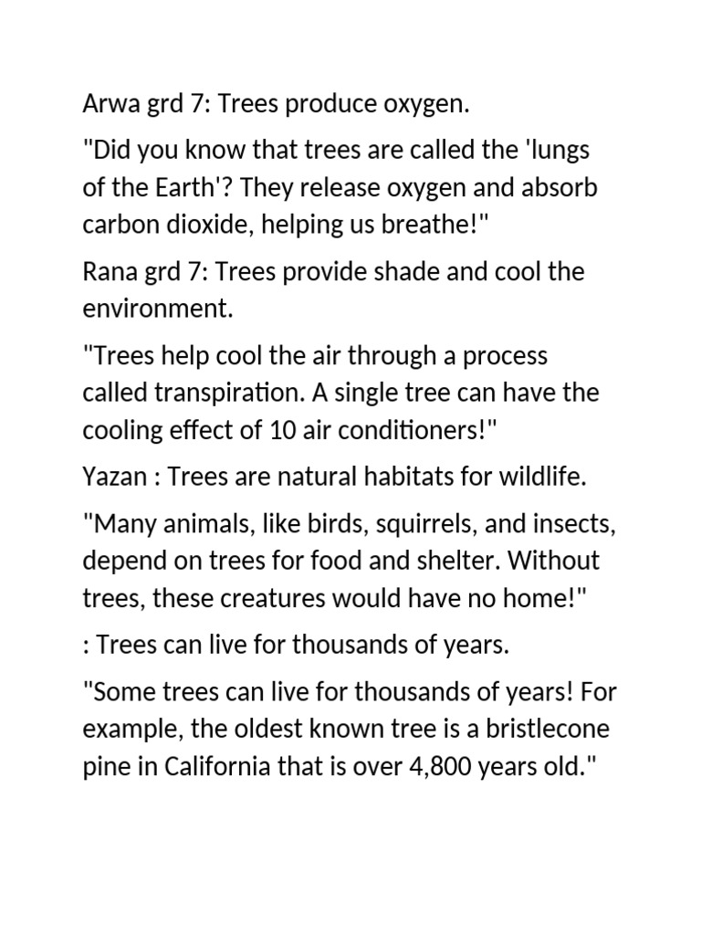 Assembly tree day | PDF | Trees | Foods