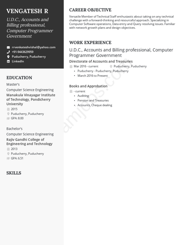 Vengatesh R. Conv | PDF