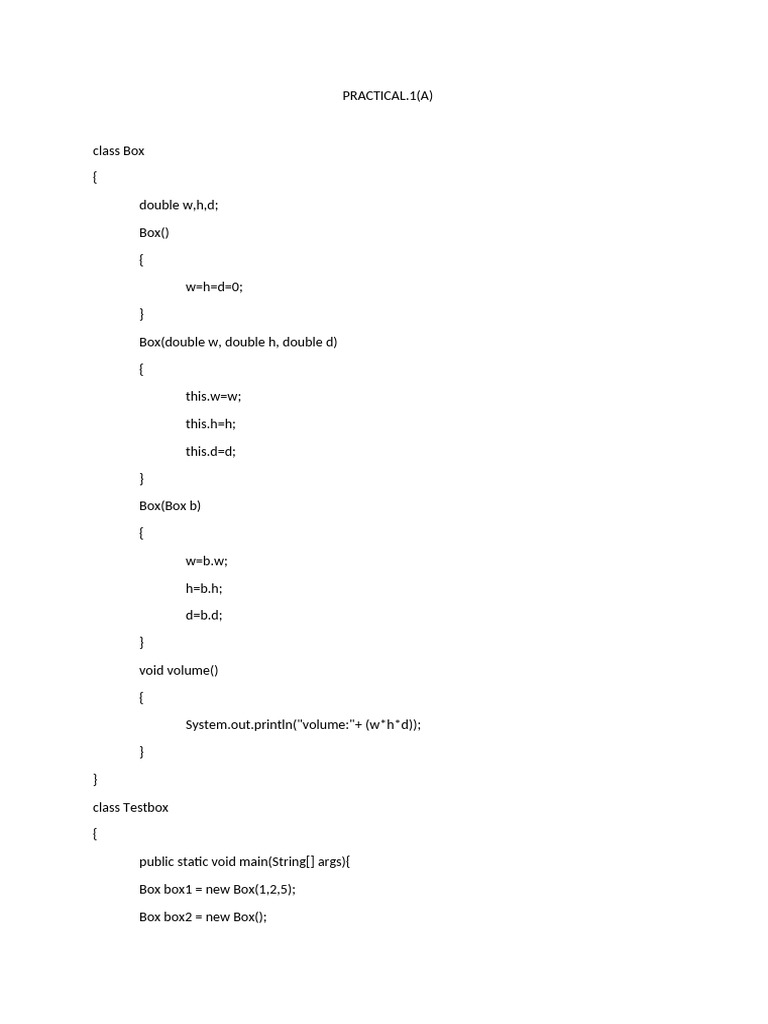 PRACTICAL 1(a) | PDF