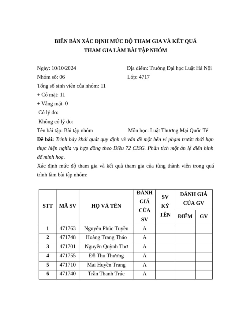 BTN TMQT Final | PDF