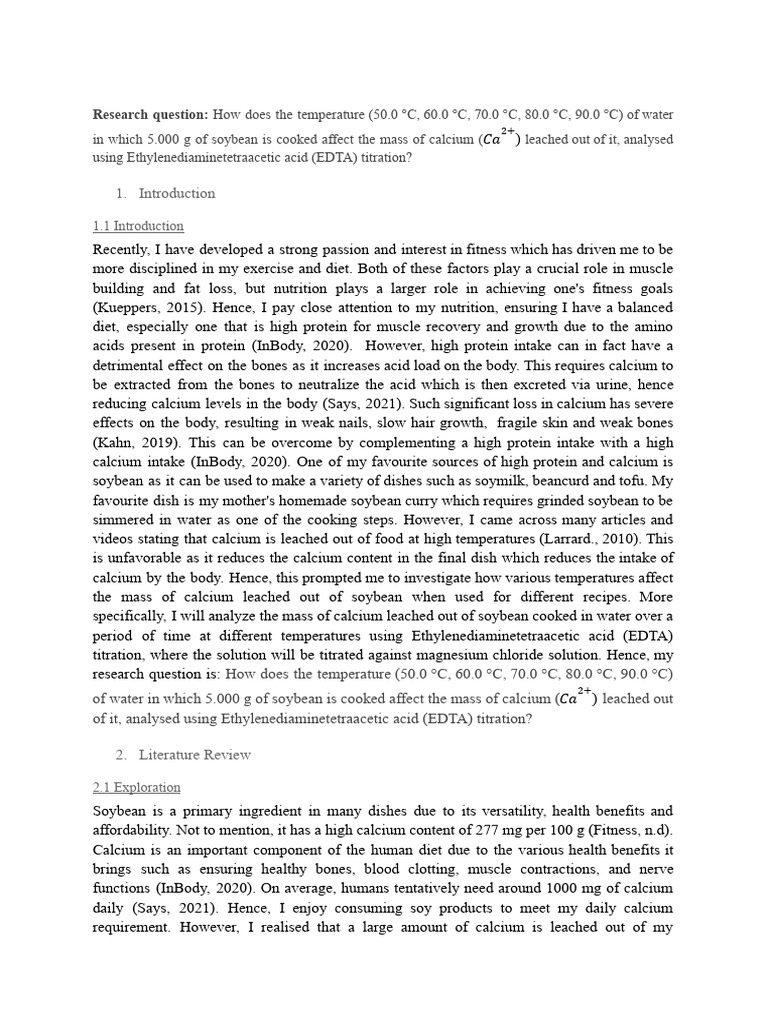 How Deos The Water Temprature Affect Ia | PDF | Titration | Chemistry