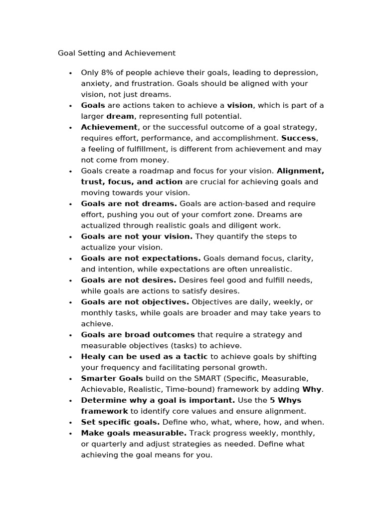 Effective Goal Setting Strategies | PDF | Goal | Goal Setting