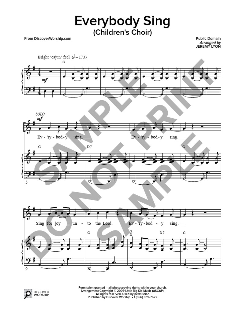 Everybody Sing | PDF