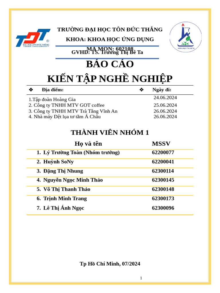 BAO CAO KIEN TAP-NHOM 3 (Version 2) | PDF
